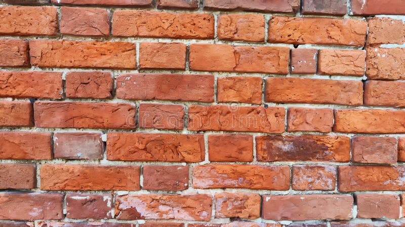 Texture, Background and Frame Made of Abstract Red Brick. Brickwork ...