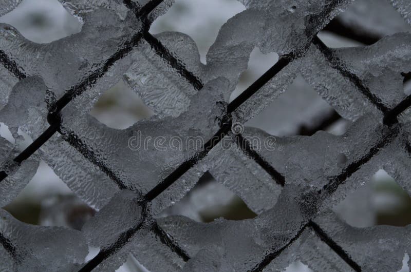 Texture or Background of a Frozen Metal Mesh Stock Photo - Image of ...