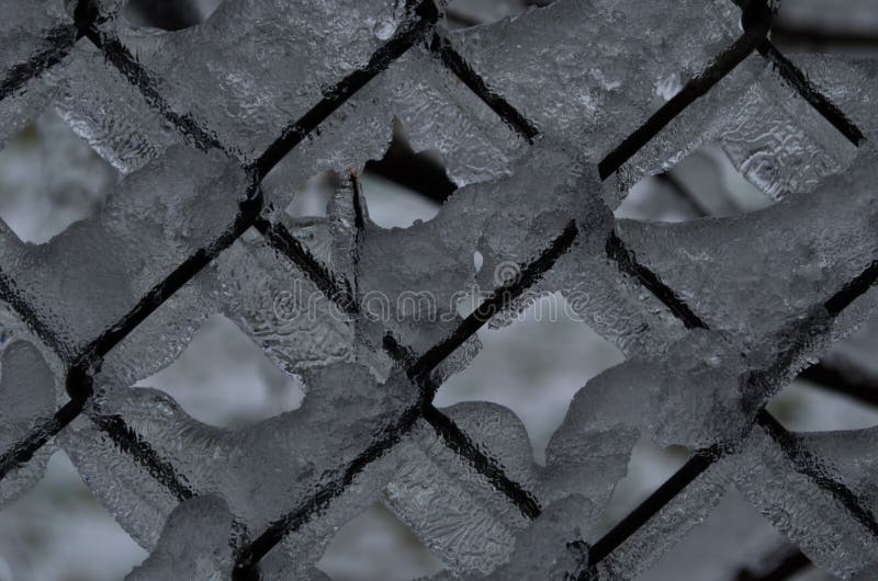 Texture or Background of a Frozen Metal Mesh Stock Image - Image of ...