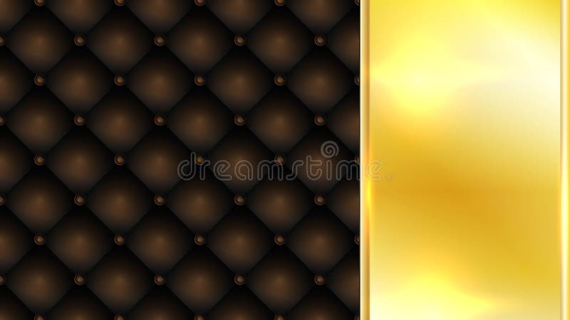 Texture Background. Golden Brown Leather Sofa with Gold Plate Stock ...