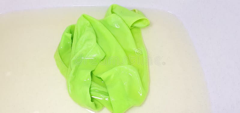 Texture Background Green Cloth Soaked in Water Stock Photo - Image of ...
