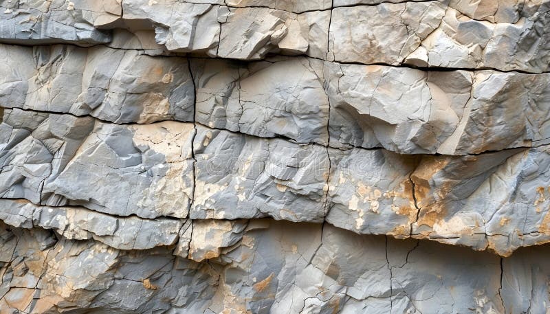 Texture, Background Layers and Cracks in Sedimentary Rock on Cliff Face ...