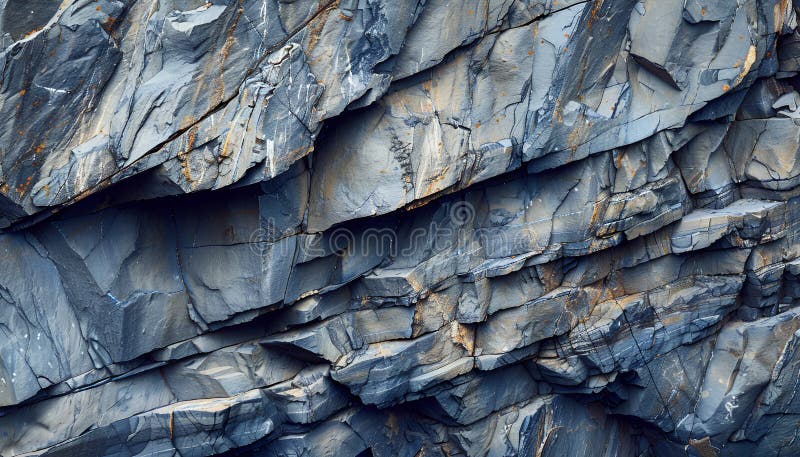 Texture, Background Layers and Cracks in Sedimentary Rock on Cliff Face ...