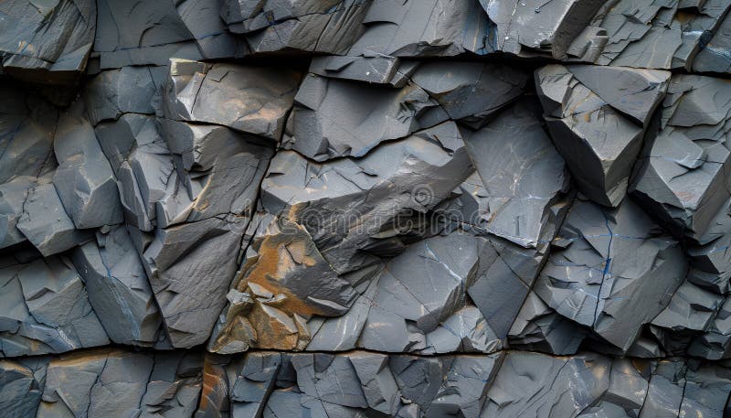 Texture, Background Layers and Cracks in Sedimentary Rock on Cliff Face ...