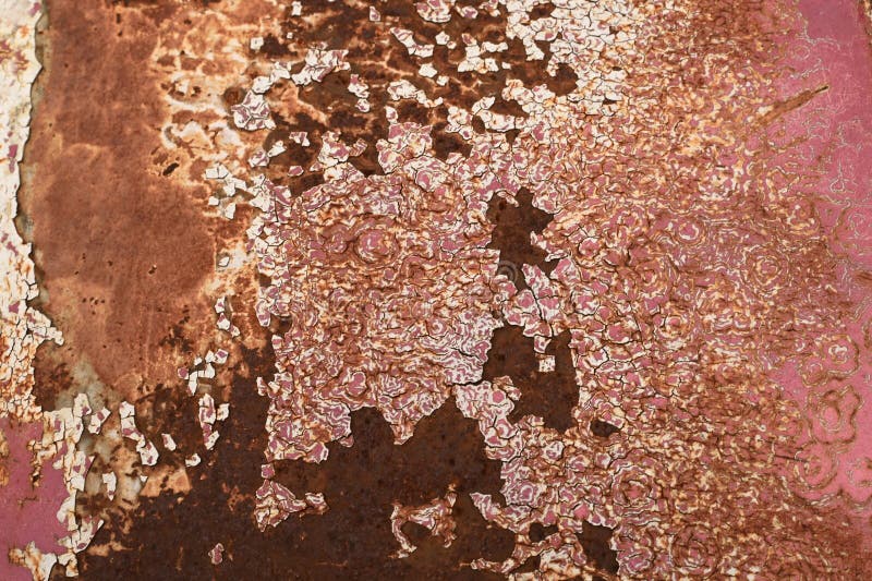 Texture or Background of the Metal Wall is Painted Red with Rust. and ...