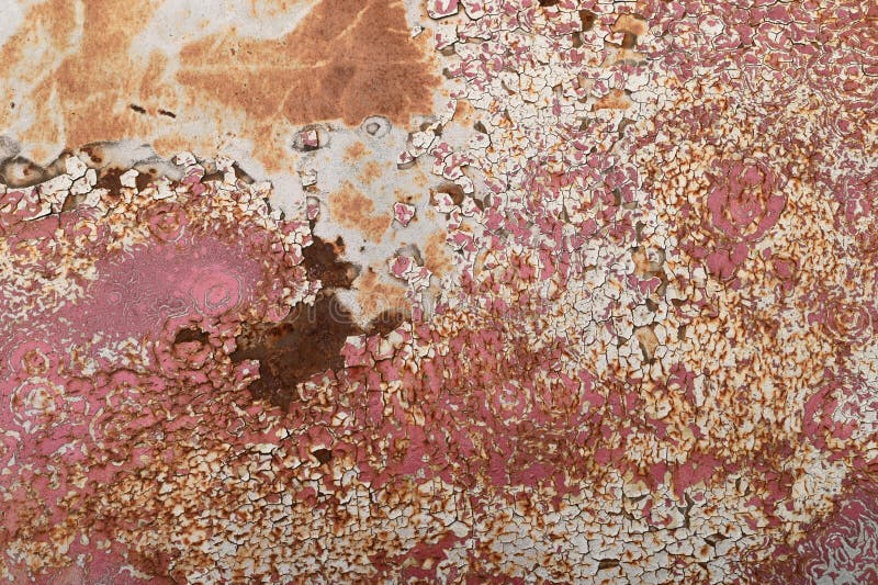 Texture or Background of the Metal Wall is Painted Red with Rust. and ...