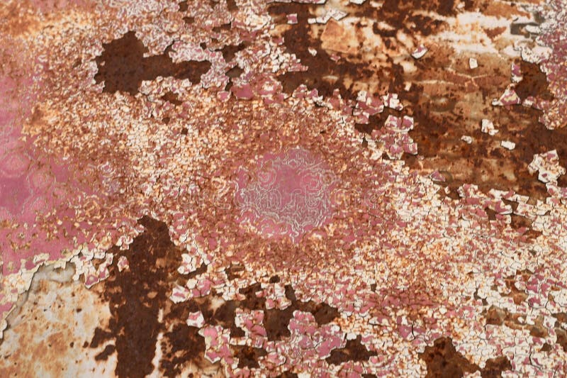 Texture or Background of the Metal Wall is Painted Red with Rust. and ...