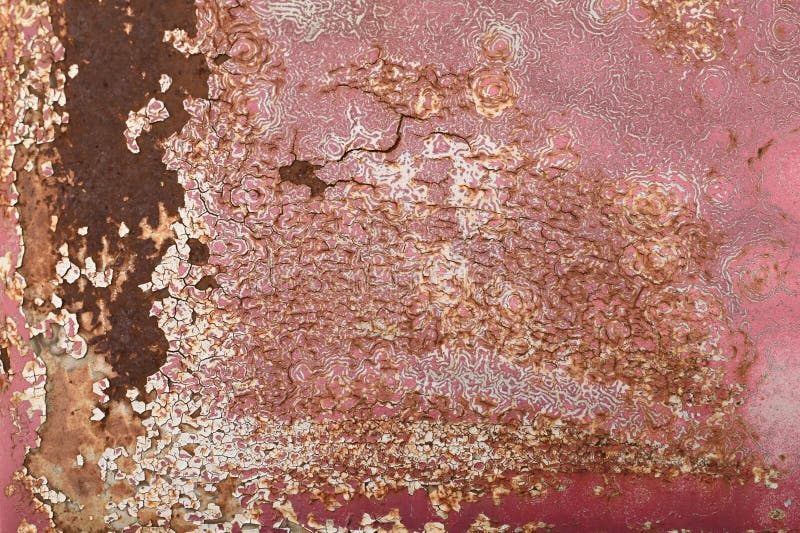Texture or Background of the Metal Wall is Painted Red with Rust. and ...