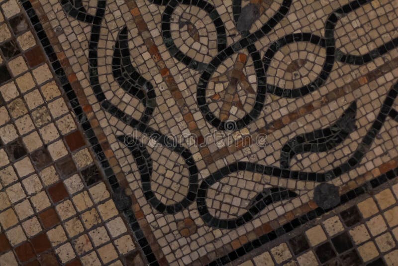 Texture Background of Mosaic Multi Colored Stones on the Wall. Stock ...