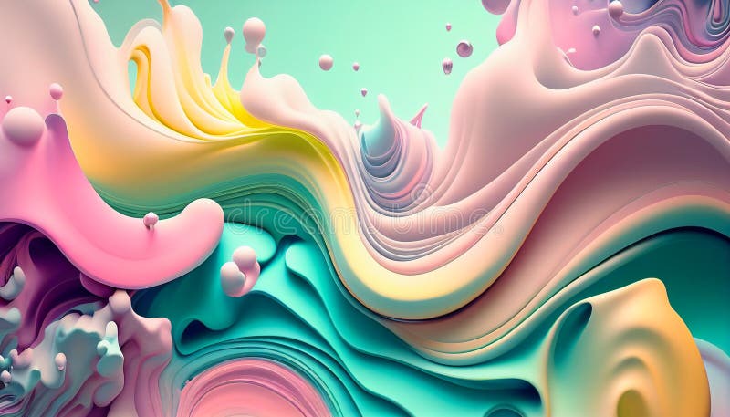 Pastel Mix Color Background. Generative AI Stock Illustration ...