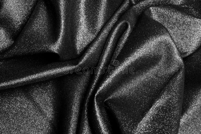 Texture, Background, Pattern. Cloth Gray Black Coated with a Metallic ...