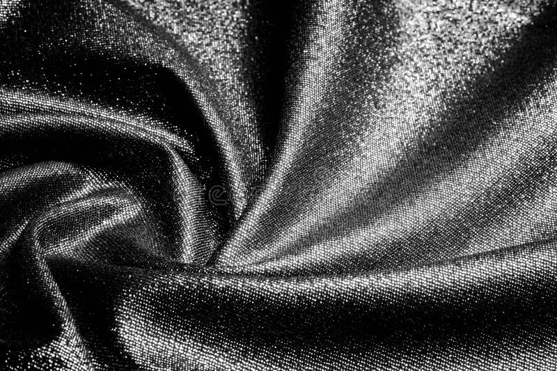 Texture, Background, Pattern. Cloth Gray Black Coated with a Metallic ...