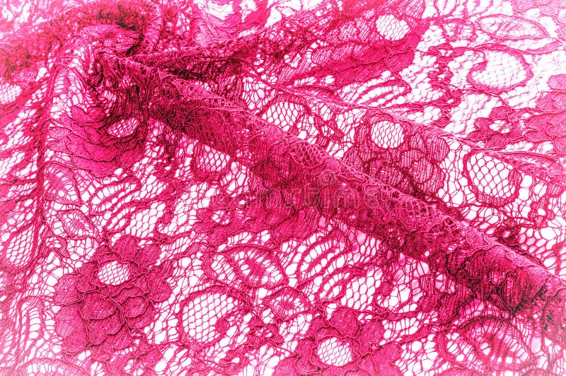 Texture, Background, Pattern. Cloth Red Lace. Background of Fabric from ...