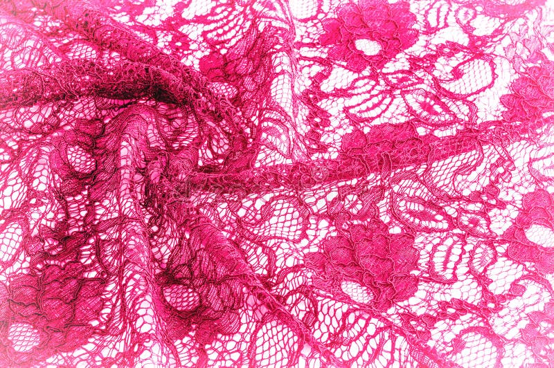 Texture, Background, Pattern. Cloth Red Lace. Background of Fabric from ...