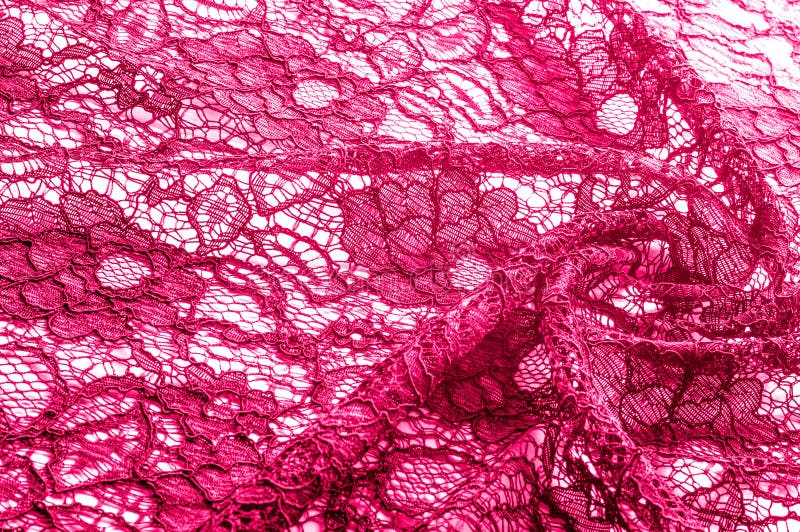 Texture, Background, Pattern. Cloth Red Lace. Background of Fabric from ...