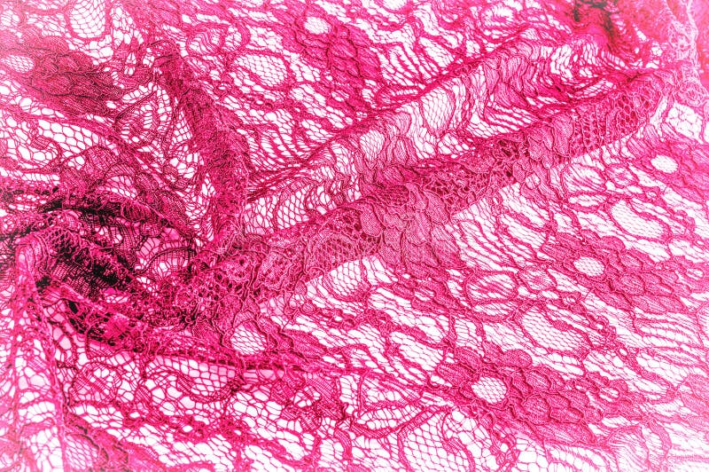 Texture, Background, Pattern. Cloth Red Lace. Background of Fabric from ...