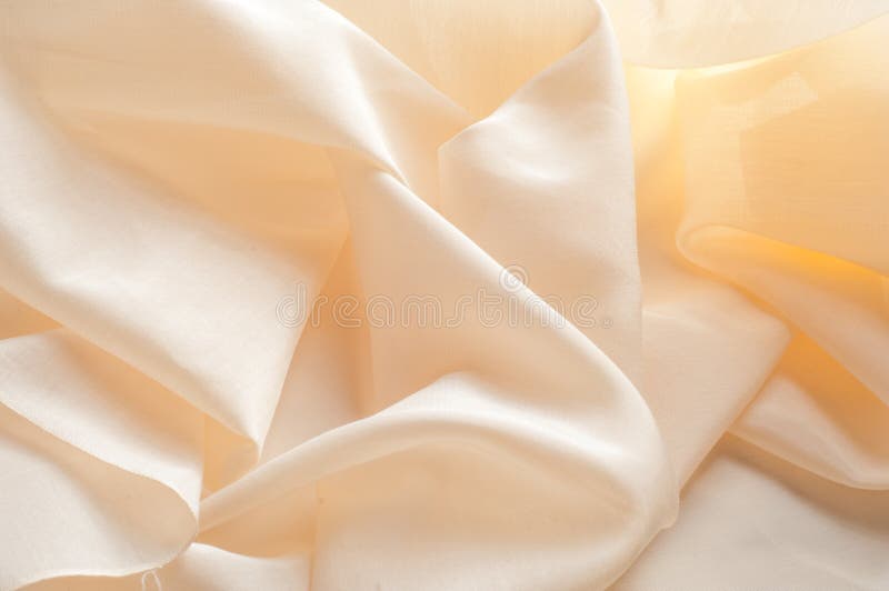 Texture Background Pattern Cloth Silk Soft Cream. Fabric for Per Stock ...