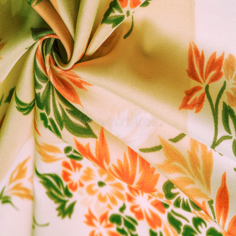 Texture, Background, Pattern, Delicate Silk with Floral Print ...