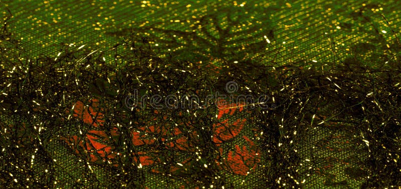 Texture, Background, Pattern, Emerald Glitter Lace Elastic Lace Pattern ...