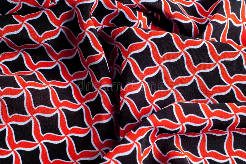 Texture, Background, Pattern. Fabric Drawing of a Diamond Diamond Red ...