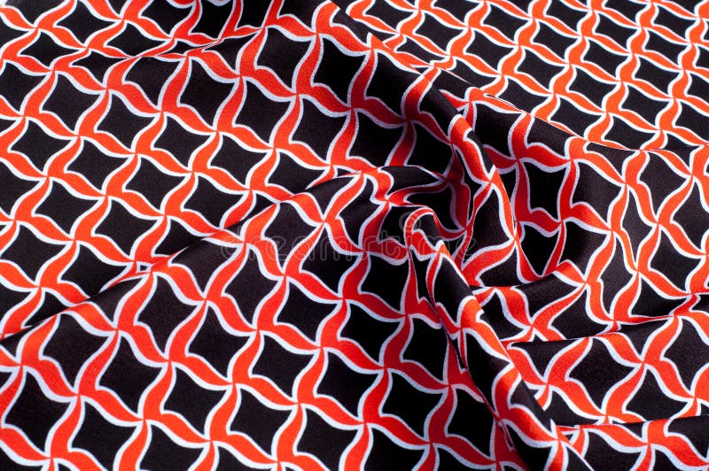 Texture, Background, Pattern. Fabric Drawing of a Diamond Diamond Red ...