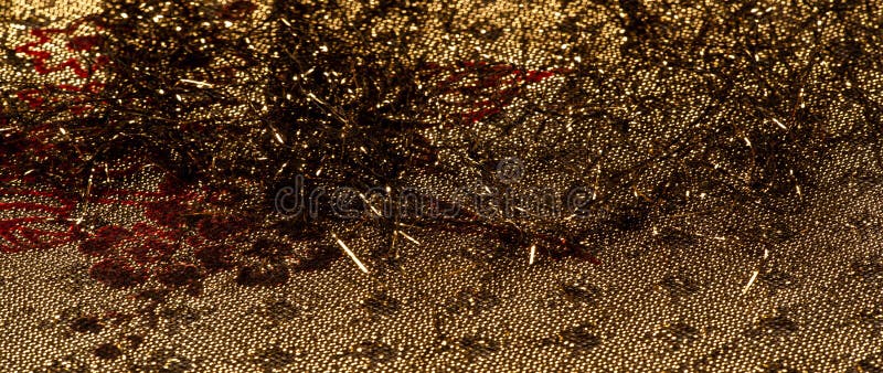 Texture, Background, Pattern, Lace with Gold Sequins Elastic Lace ...