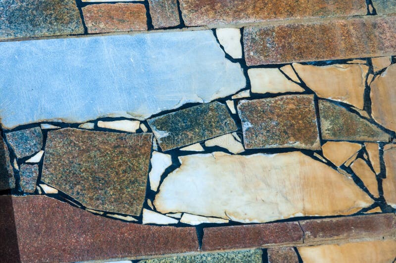 Texture, Background, Pattern. Lining of the Old Pool. Granite Slabs in ...