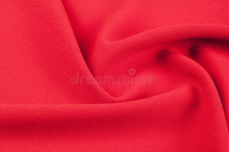 Texture, Background, Pattern. Red Cloth Stock Photo - Image of curvy ...