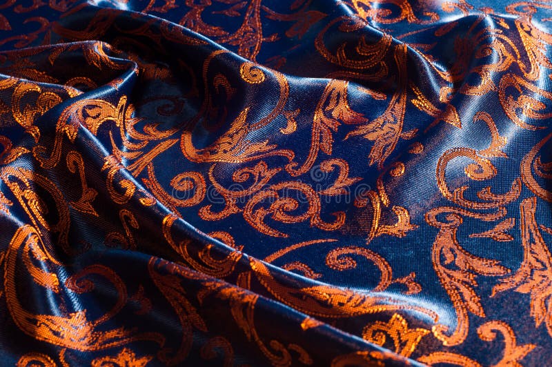 Texture, Background, Pattern. Silk Cloth Royal Monogram Stock Image ...