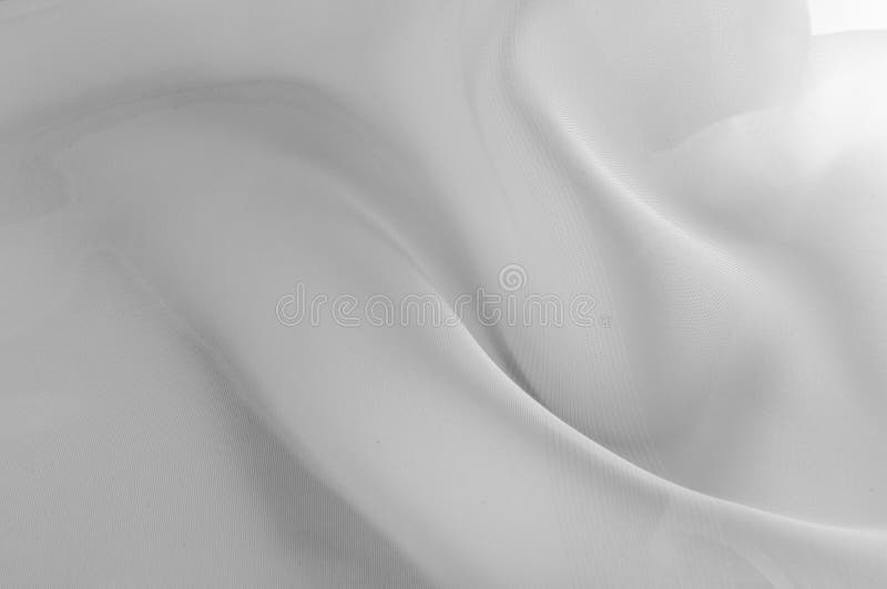 Texture, Background, Pattern. Silk Fabric is Transparent, White Stock ...