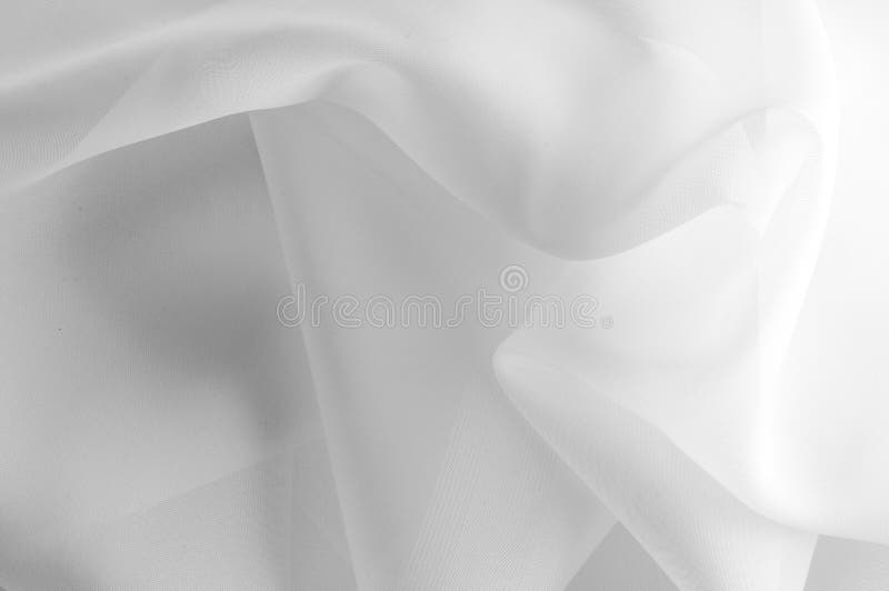 Texture, Background, Pattern. Silk Fabric is Transparent, White Stock ...