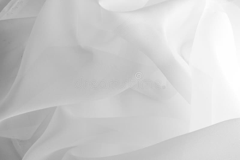 Texture, Background, Pattern. Silk Fabric is Transparent, White Stock ...