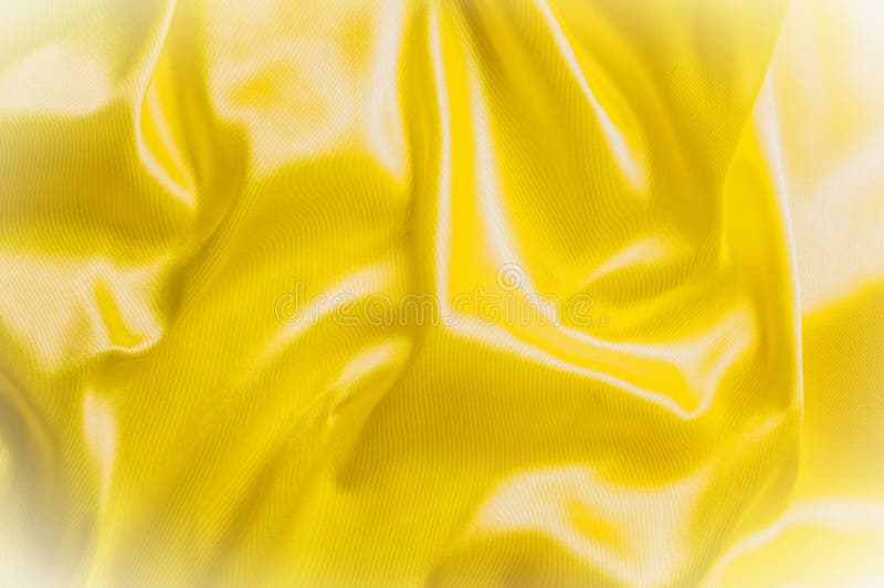 Texture Background Pattern. Silk Fabric, Yellow Fabric Stock Image ...