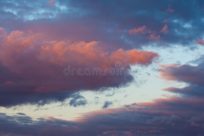 Texture, Background, Pattern. the Sky is at Sunset, Dawn. Colored ...