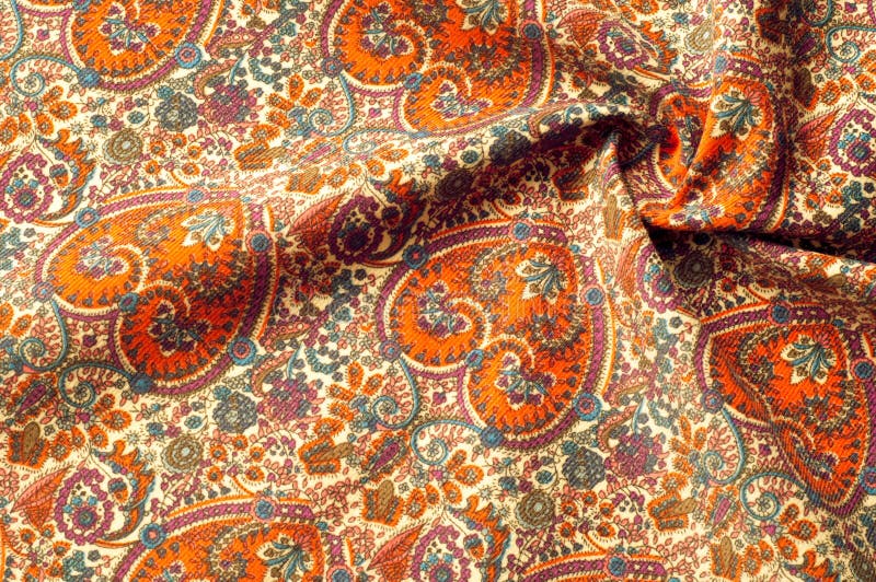 Texture Background Pattern. Traditional Indian Paisley Pattern. Stock ...