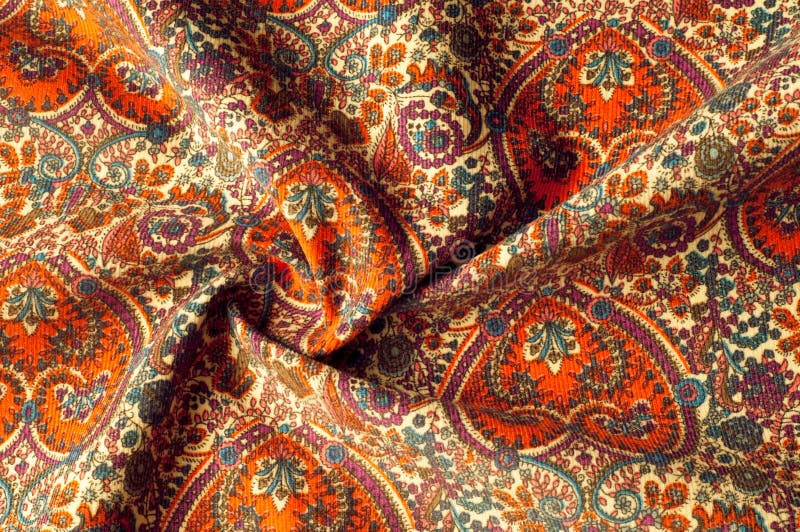 Texture Background Pattern. Traditional Indian Paisley Pattern Stock ...