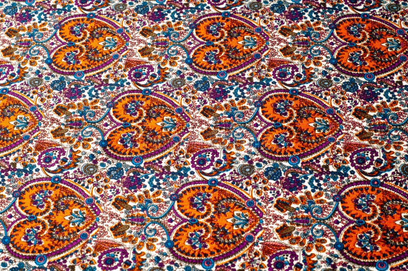 Texture Background Pattern. Traditional Indian Paisley Pattern Stock ...