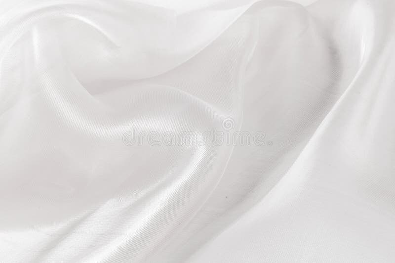 Texture, Background, Pattern. White Silk Fabric for Draping Stock Image ...
