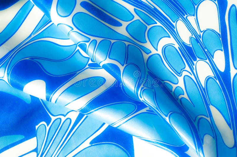 Texture, Background, Pattern. a Woman S Silk Handkerchief Stock Photo ...