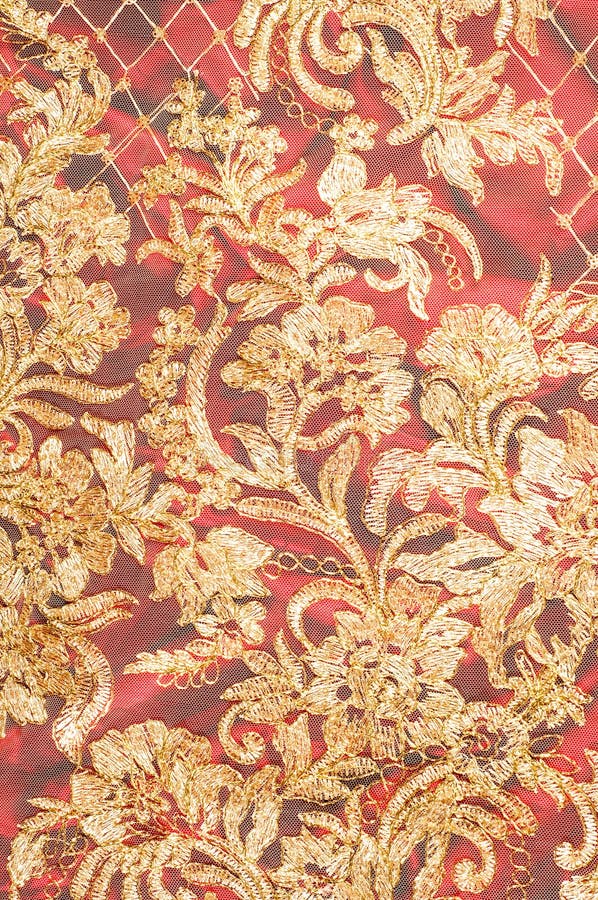 Texture Background Pattern. Woolen Fabric Bright Red Color with Stock ...