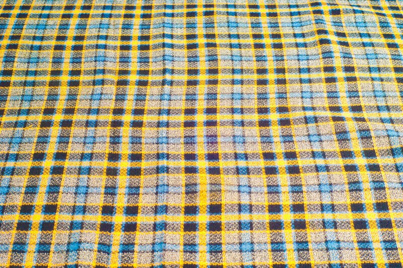 Texture, Background, Pattern. Woolen Fabric in a Cage Stock Photo ...