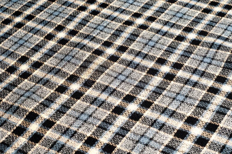 Texture, Background, Pattern. Woolen Fabric in a Cage Stock Image ...