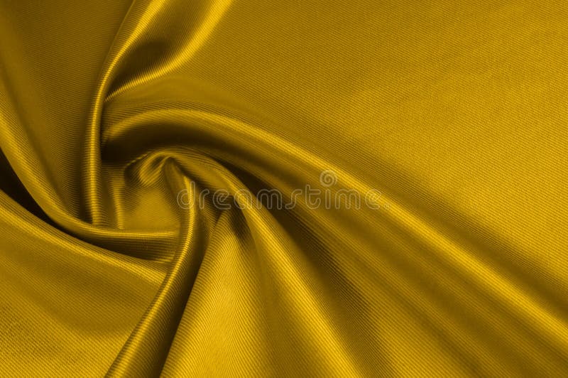 Texture, Background, Pattern. a Yellow Satin is a Silk Fabric Stock ...