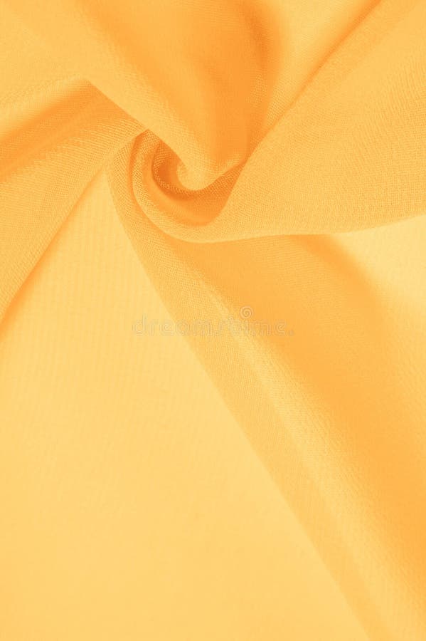 Texture Background Pattern. Yellow Silk Fabric with a Subtle Matte ...
