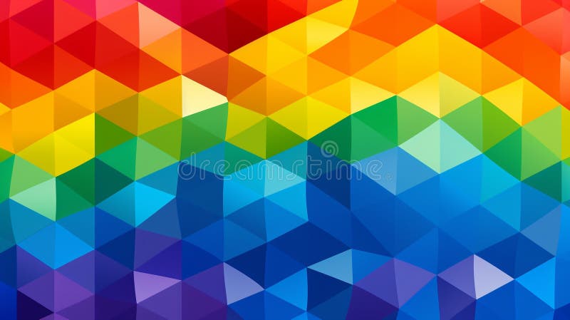 A Texture or Background with a Pop Art Rainbow Flag, a Symbol of the ...