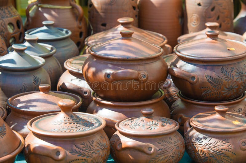 Texture, Background. Pottery Stock Image - Image of collection, natural ...