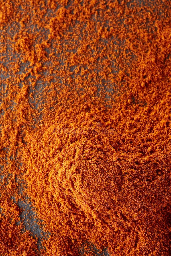 Texture Background. Red Chilli Pepper Powder. Top View Stock Photo ...