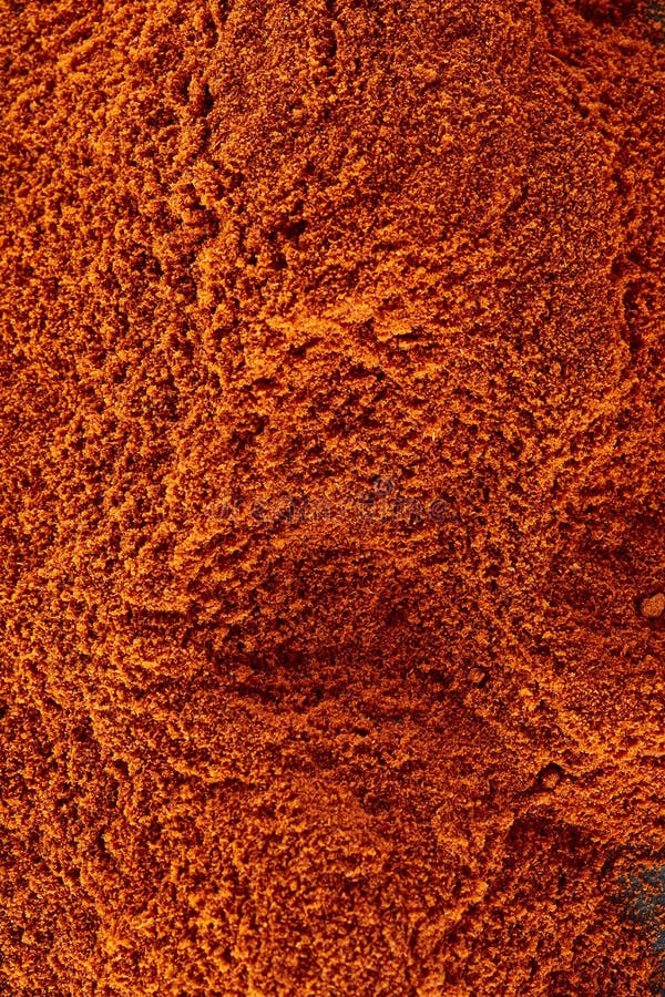 Texture Background. Red Chilli Pepper Powder. Top View Stock Photo ...