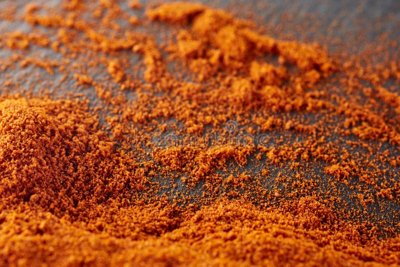 Texture Background. Red Chilli Pepper Powder. Top View Stock Image ...