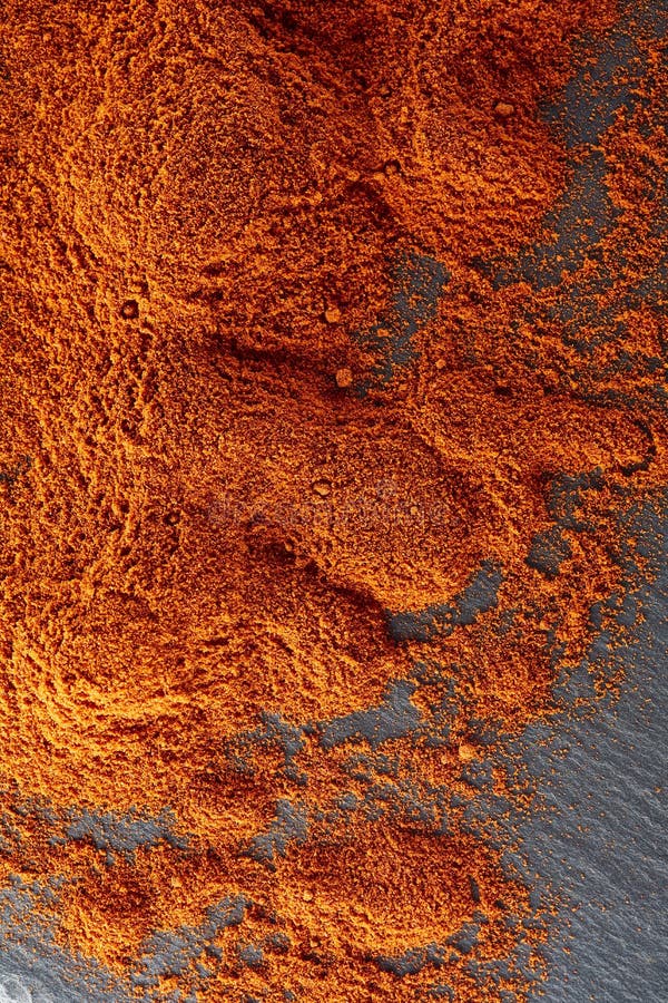 Texture Background. Red Chilli Pepper Powder. Top View Stock Photo ...
